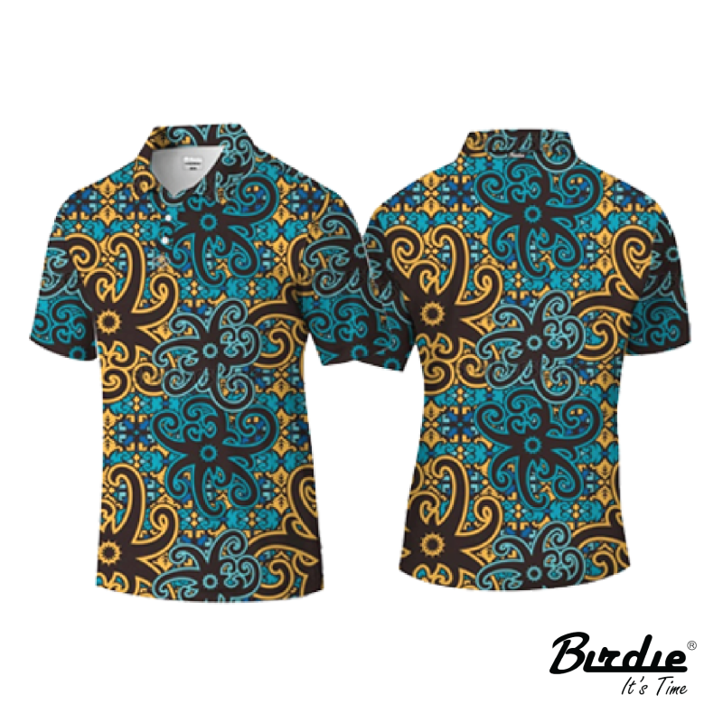 Birdie Golf Shirt Male - Ambatik 3 - Birdie Indonesia