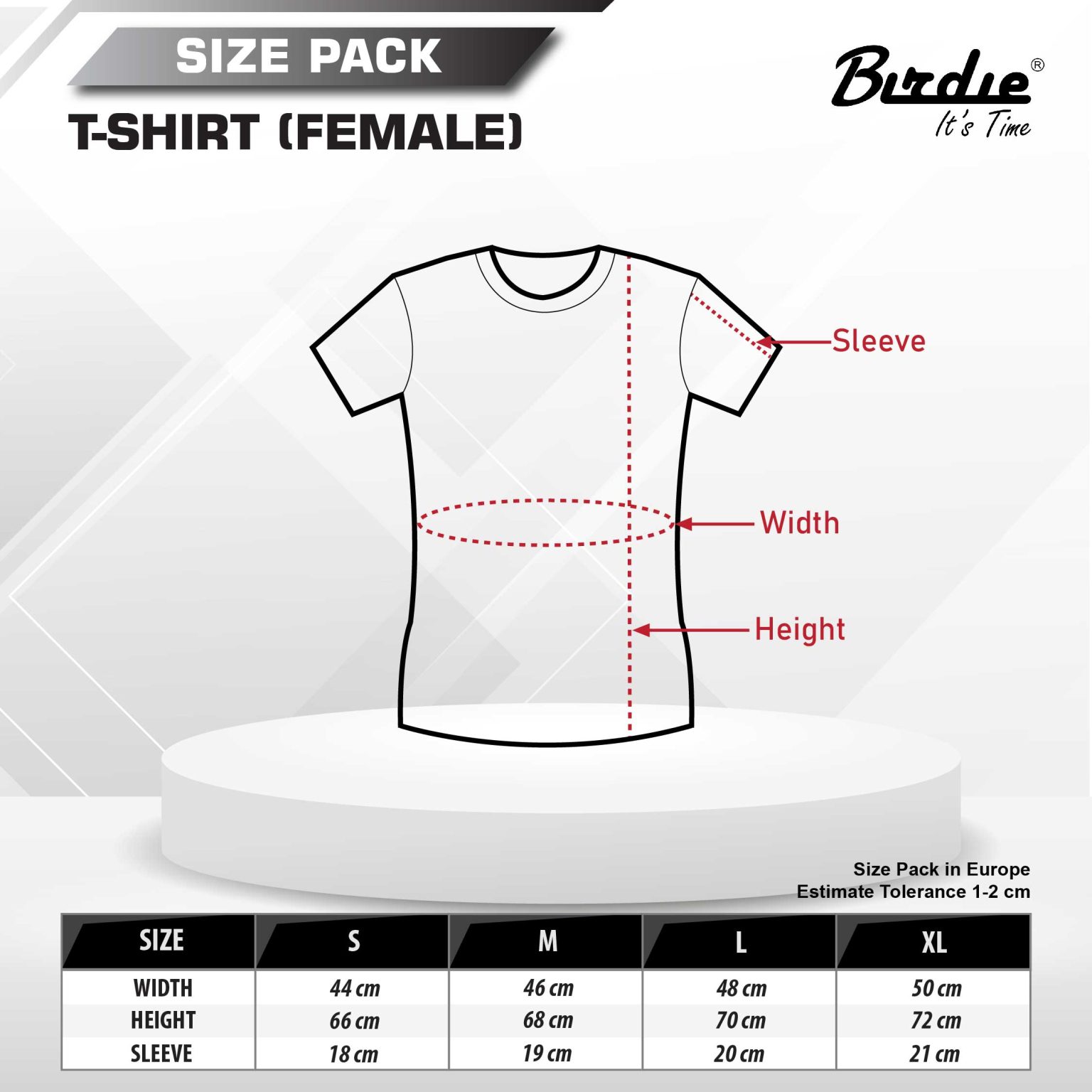 Size Chart - Birdie Indonesia